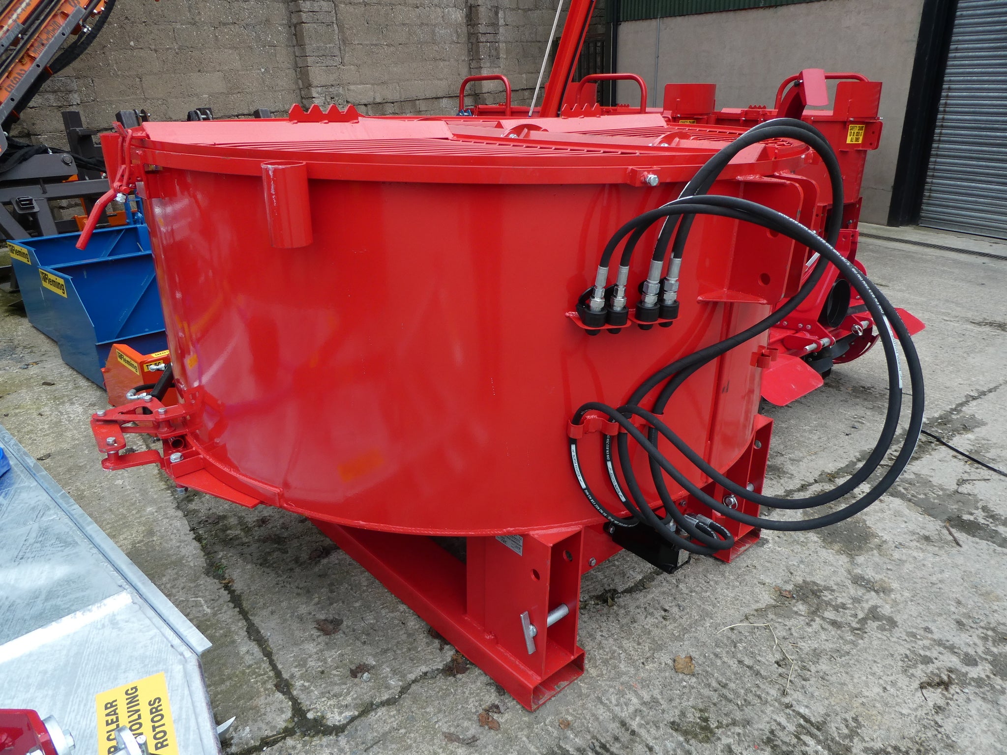 1100lt Pan Mixer Hydraulic with hydraulic door