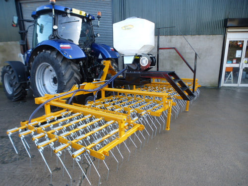 Spring Tine Harrow With Air Seeder