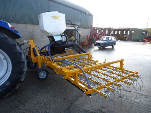 Spring Tine Harrow With Air Seeder